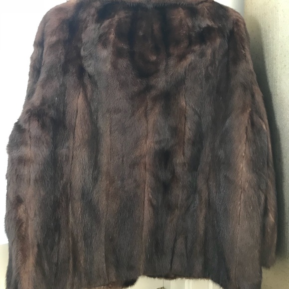 Oleg Cassini | Jackets & Coats | Oleg Cassini Mink Short Swing Coat Us6 ...